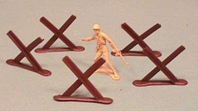 Set Of 5 Brown Plastic Tank Traps