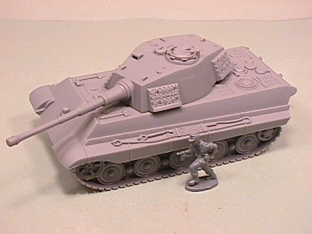 BMC World War II Plastic German Grey Tiger Tank