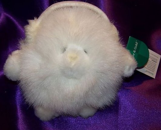 Russ Berrie Snowpuff White Cat Plush Stuffed Animal