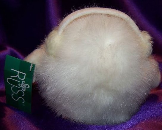 Russ Berrie Snowpuff White Cat Plush Stuffed Animal