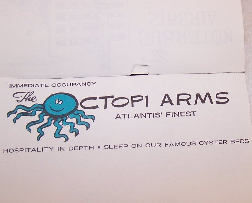 My Very Own Hotel Stationery Note Writing Pad, Vintage 70s