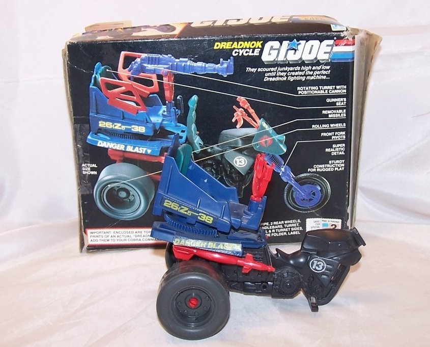 GI Joe Dreadnok Cycle w Box, Hasbro 1987