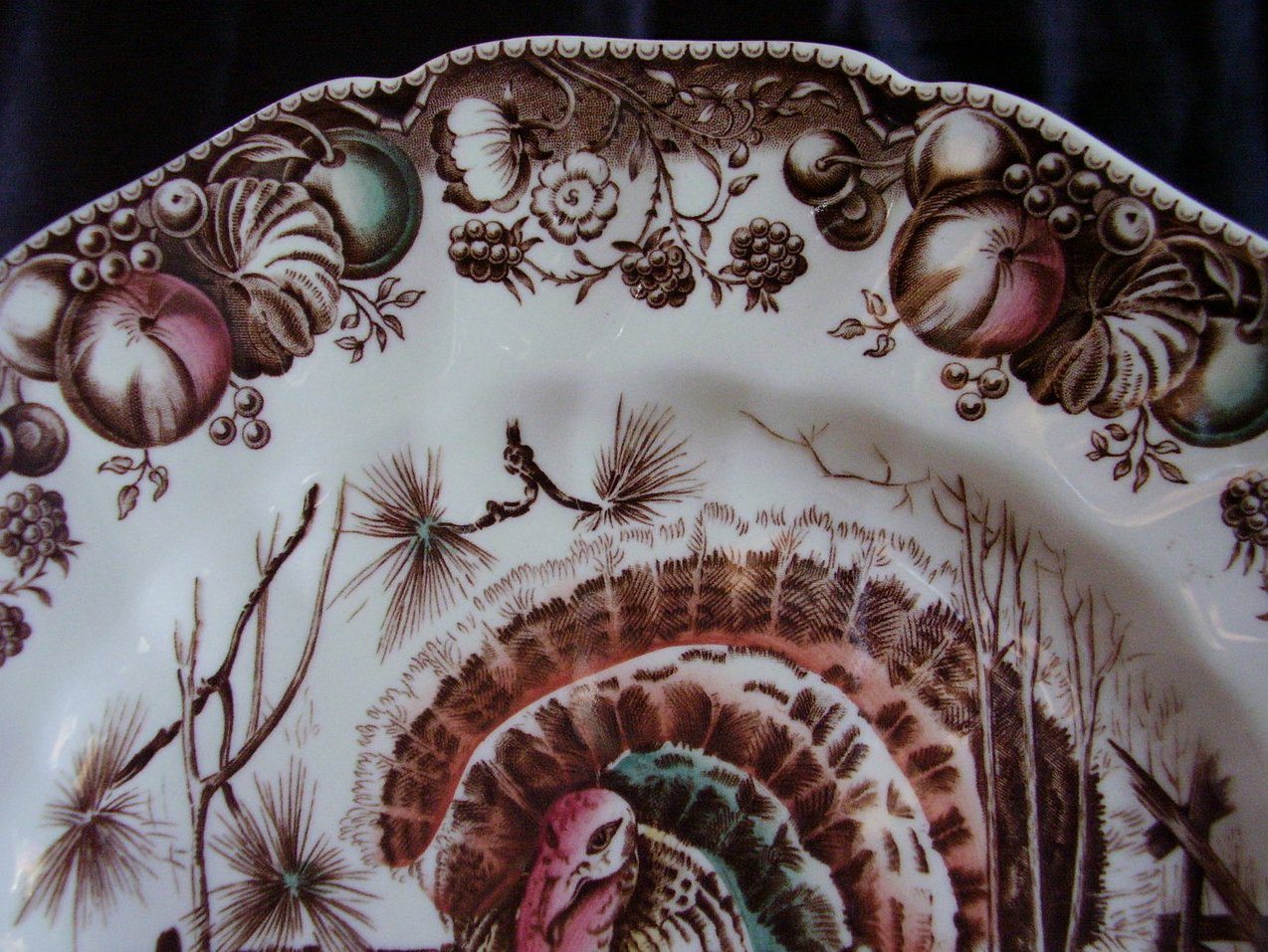 Johnson Bros His Majesty Thanksgiving Charger Dinner Plate