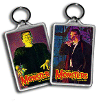 Famous Monsters of Filmland Frankenstein Monster-Dracula Keychain