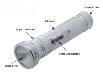 Flashlight Under Column