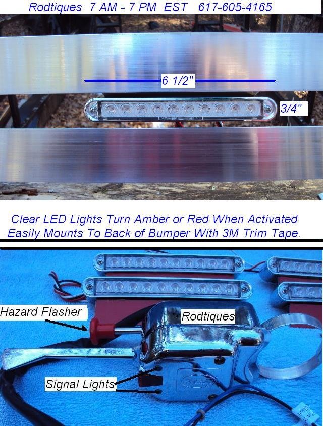 6v Turn Signal Switch With LED Turn Park & Brake Lights