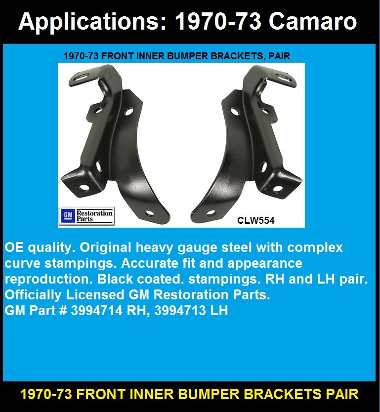 Front bumper bracket set