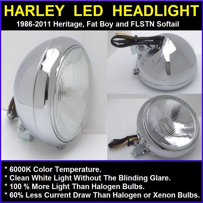 LED 7'' Harley Davison Maxtel Headlight
