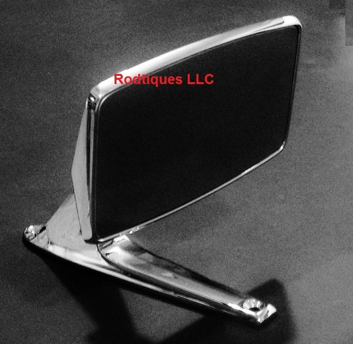 Universal Rectangle Exterior Door Mount Rear View Mirror w/ Gasket & Screws