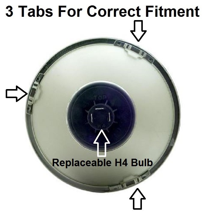 5 3/4'' H4 Maxtel Headlights Set of 4