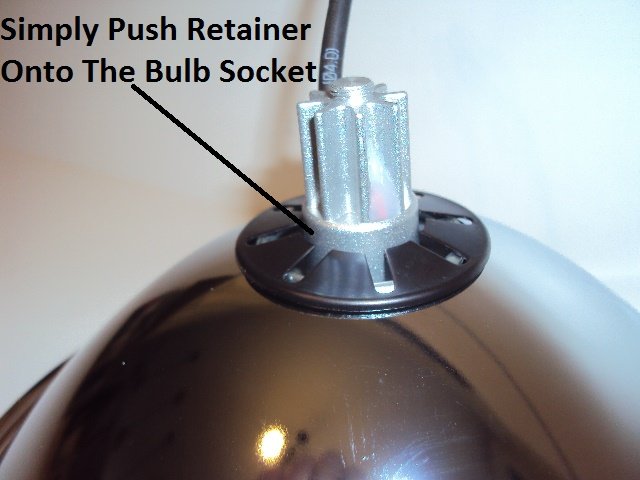 H4 or LED Headlight Bulb To Reflector Installation Kit