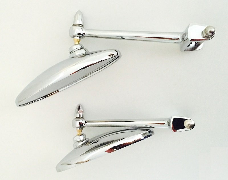 1928-1931 Ford Closed Car, Model 'A' Custom Oval Offset Mirrors