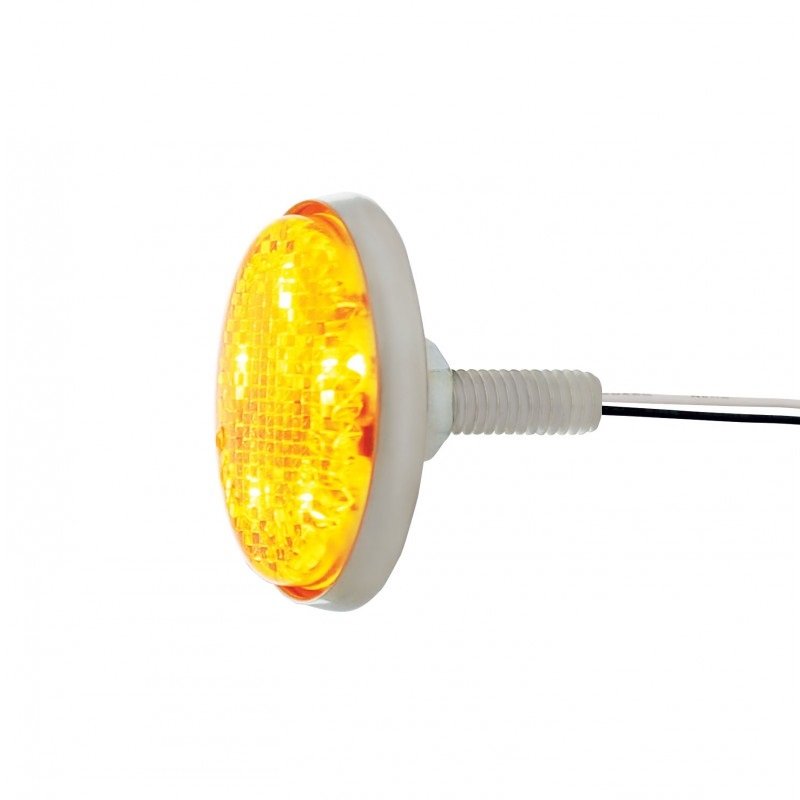 Flat Mount LED With Stud Single Function 5 LED Amber Light