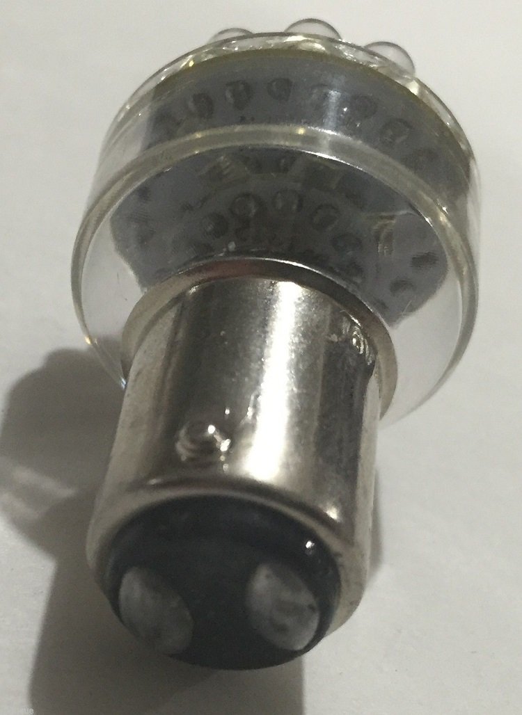 1154-- 6 Volt LED Bulbs Dual Contact Bright White LEDs Staggered Pin 6V ...