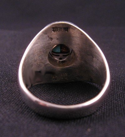 Don Dewa ~ Zuni ~ Inlaid Sunface Spinner Ring Sz11-1/4