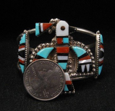 Cellicion, Zuni, Thunderbird Inlaid Bracelet