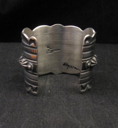 2-inch Wide Delbert Gordon Navajo Royston Turquoise Silver Bracelet