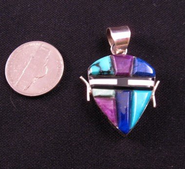 Reversible 2-Sided Multi-stone Inlaid Pendant * Edison Yazzie * Navajo