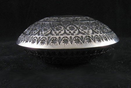 Navajo, Sunshine Reeves, Native American Stamped Silver Seed Pot