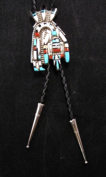 Herbert & Esther Cellicion Zuni Rainbow Man Yei Bolo