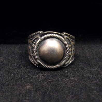 Gary Reeves ~ Navajo ~ Old Pawn Style Sterling Silver Ring sz7-1/2