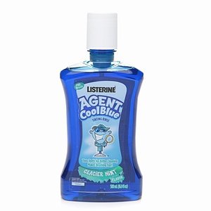 Listerine Agent Cool Blue Glacier Mint Mouthwash 16.9 oz