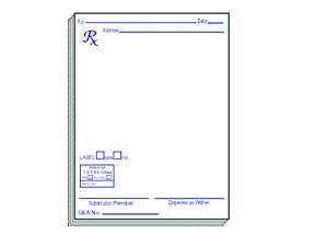 Prescription Pad Style#11 1X10 Each