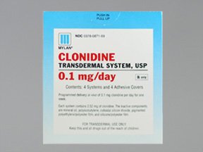 Clonidine Transdermal System 0.1mg/24hr 4 Patches By Mylan Pharma