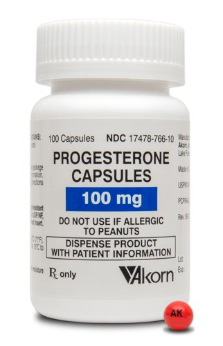 Progesterone 100 Mg Caps 100 By Akorn Pharma.