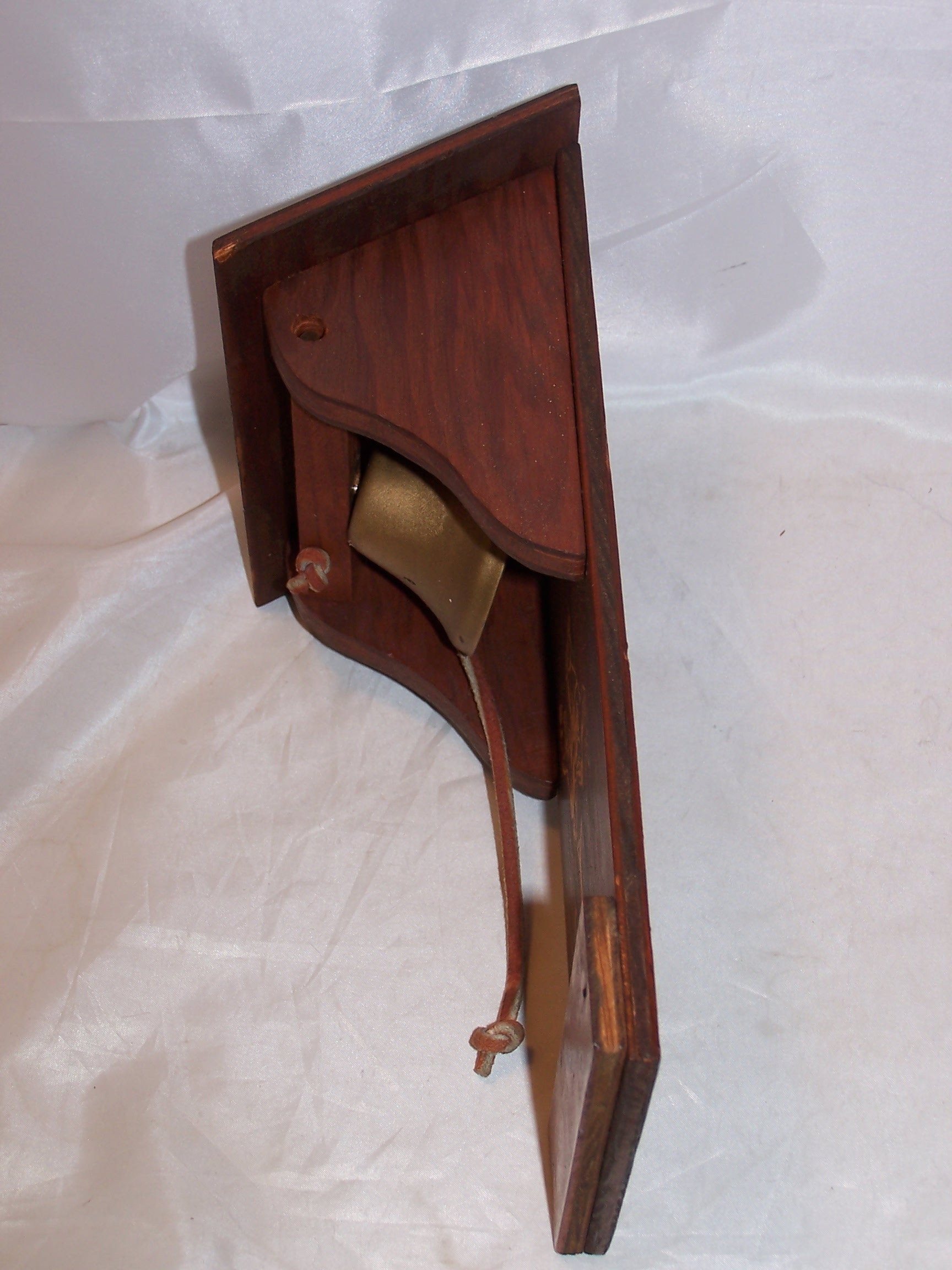 Cowboy Dinner Bell, Wood, Metal, Vintage