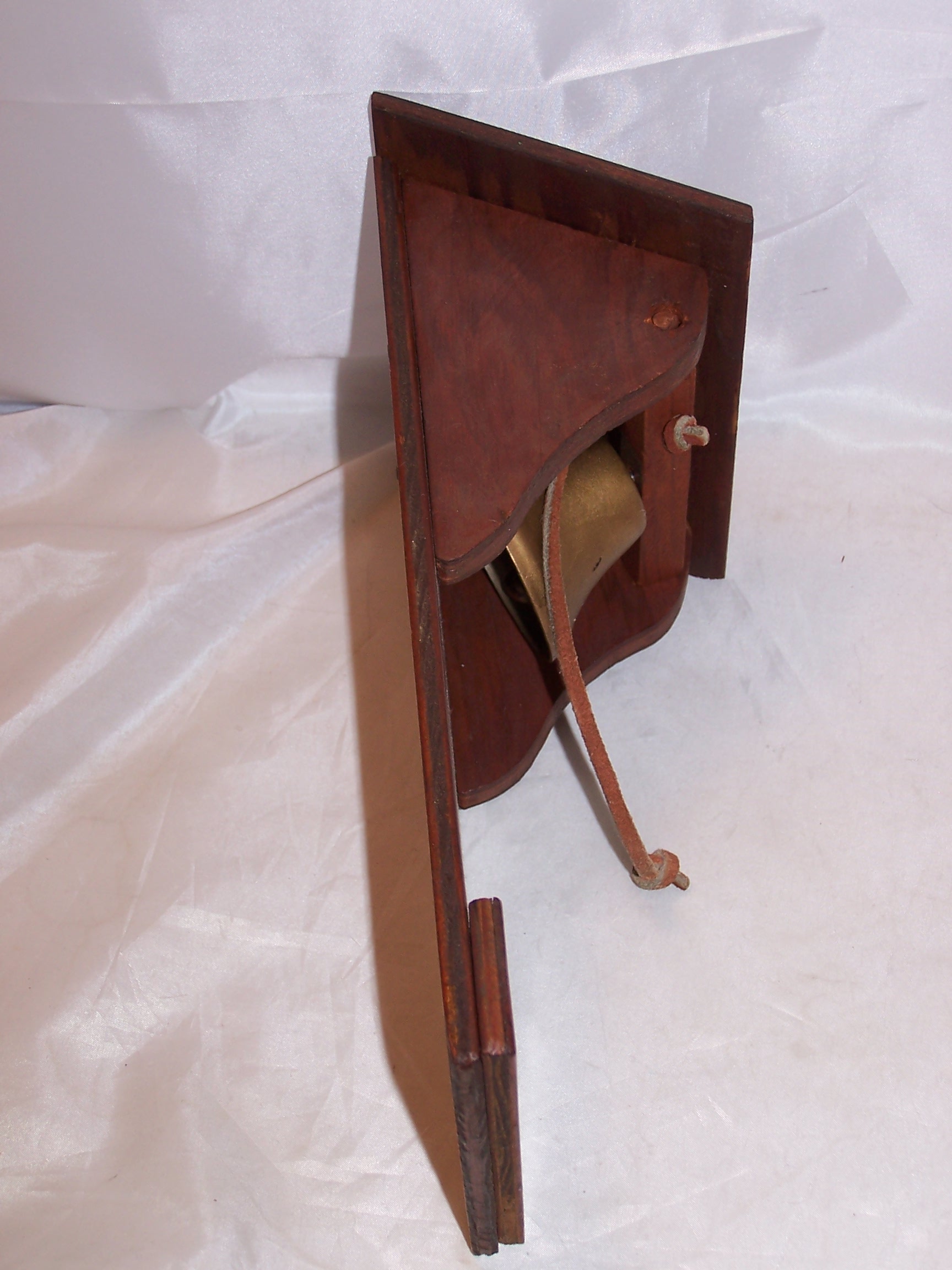 Cowboy Dinner Bell, Wood, Metal, Vintage