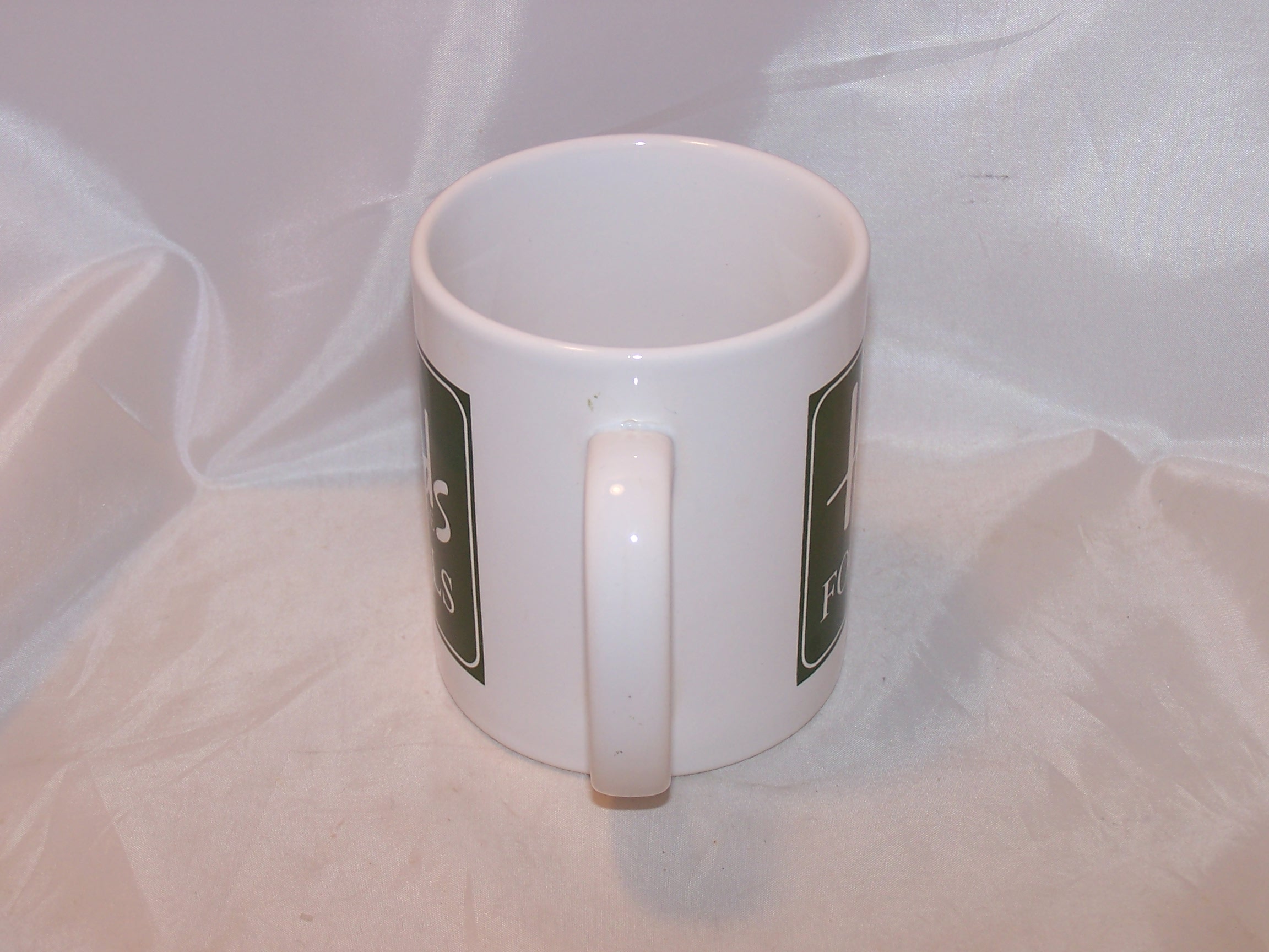 Harrods Food Hall Mug, Cup, Knightsbridge, Green, White