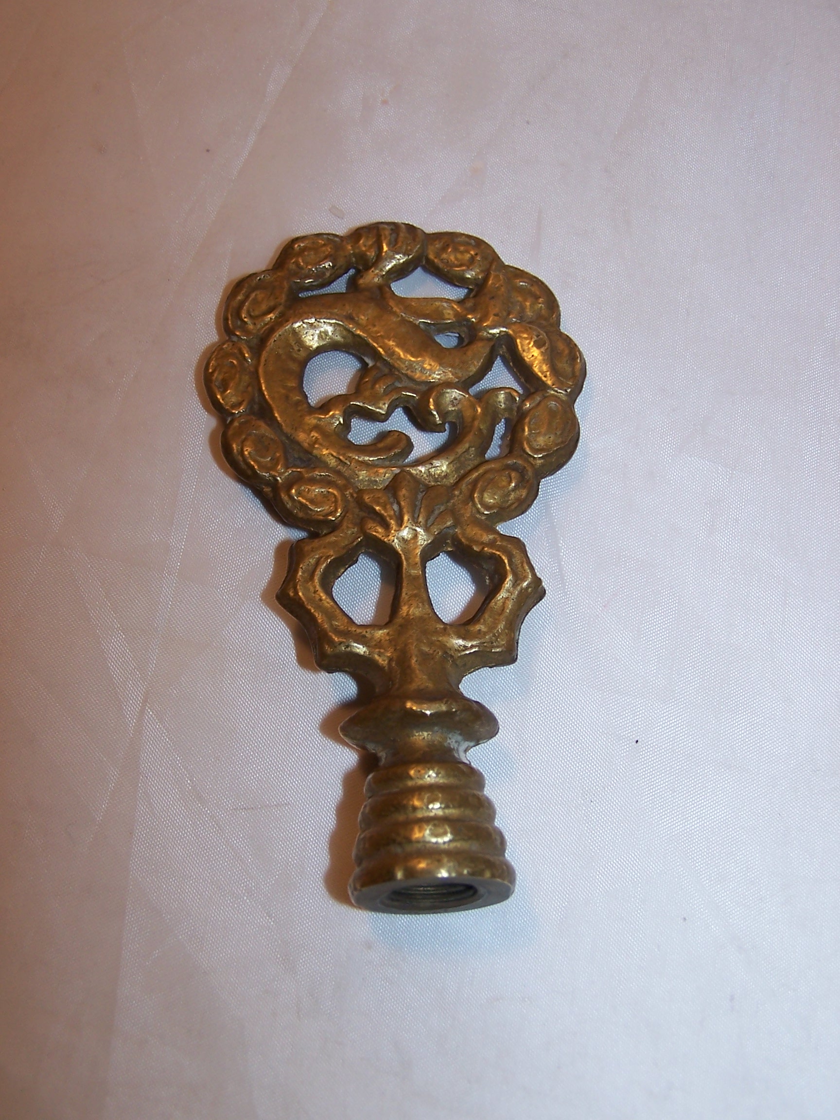 Dragon Lamp Finial, Vintage