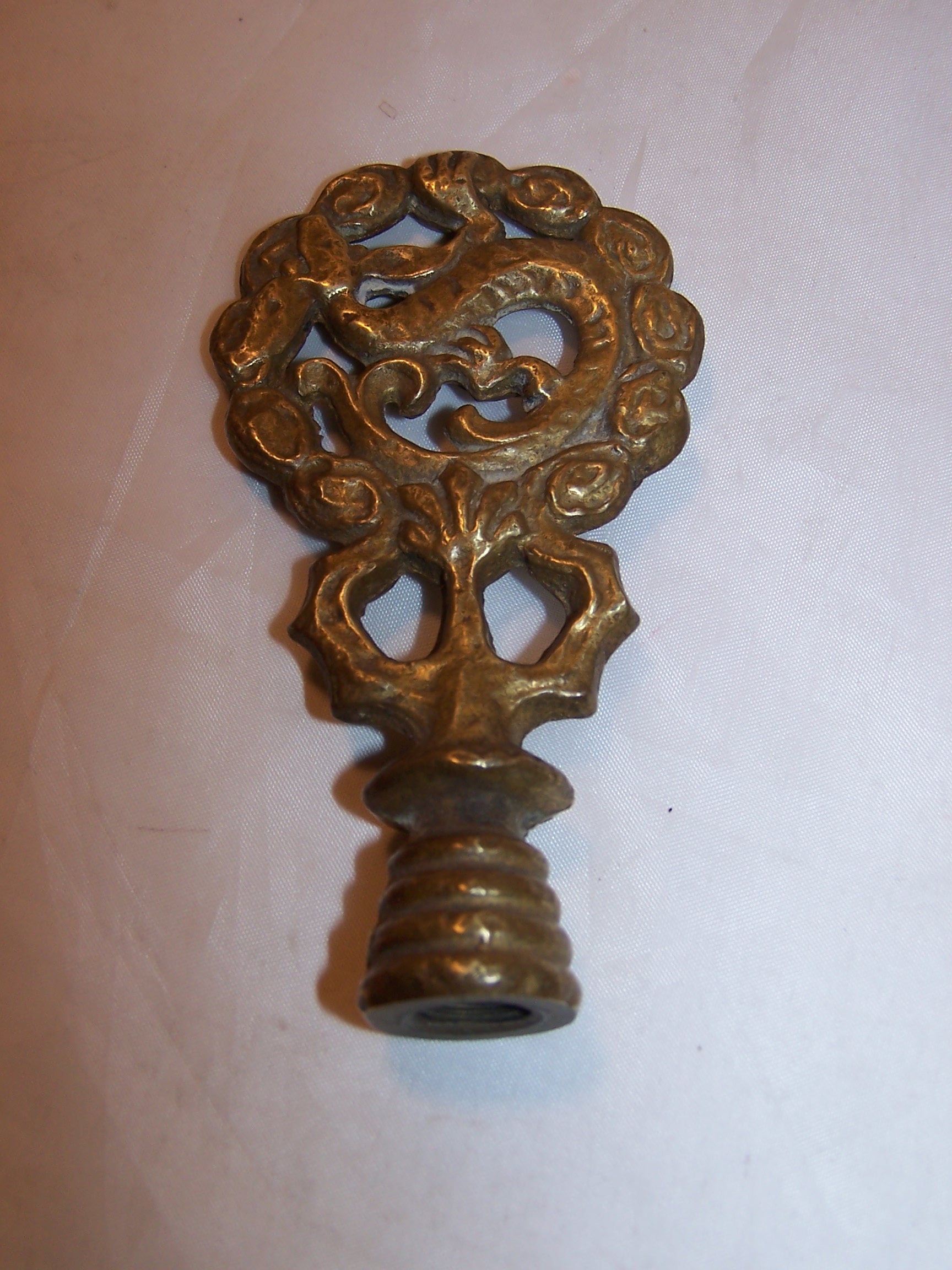 Dragon Lamp Finial, Vintage