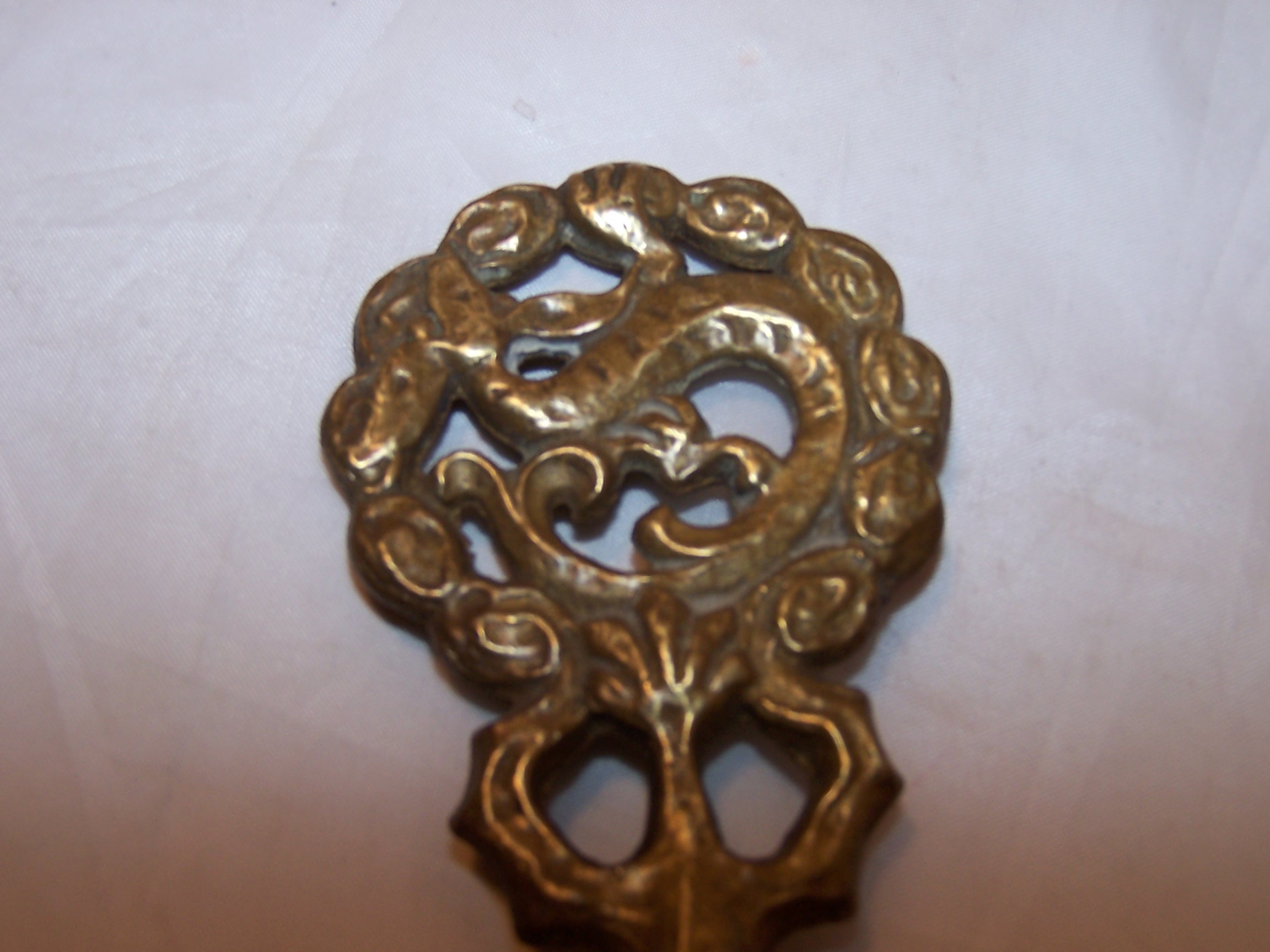 Dragon Lamp Finial, Vintage