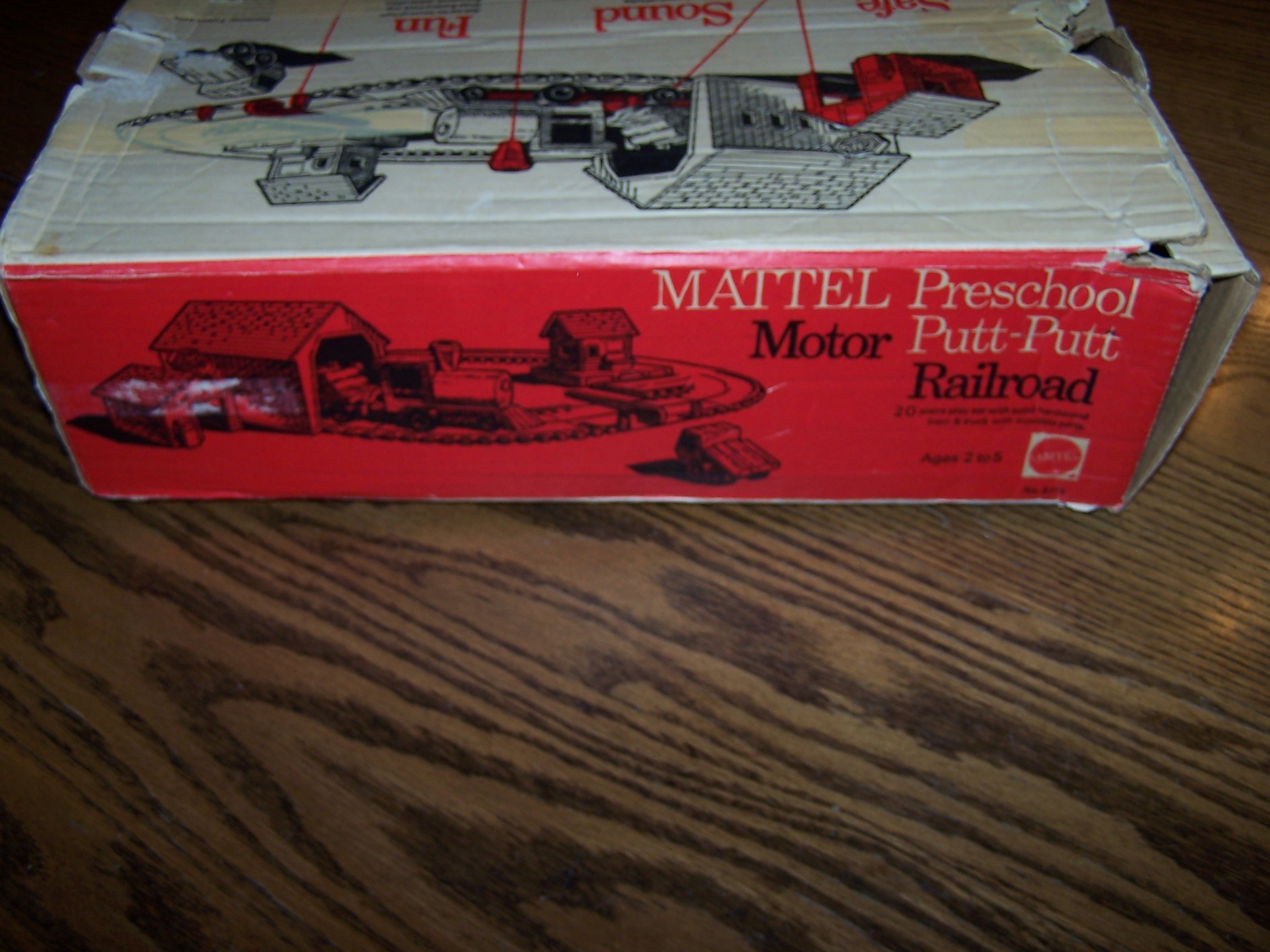 Mattel Preschool Motor Putt Putt Railroad, Wood, Plastic