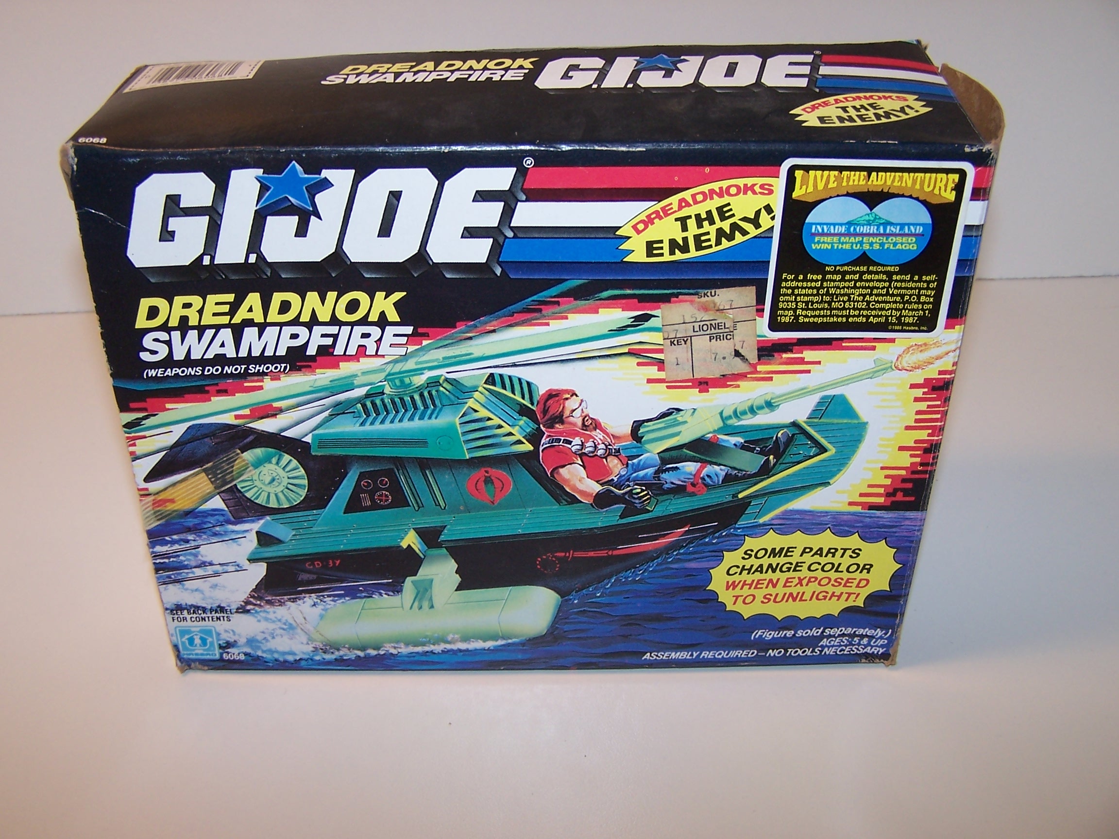 GI Joe Swampfire Dreadnok w Box, Hasbro 1987