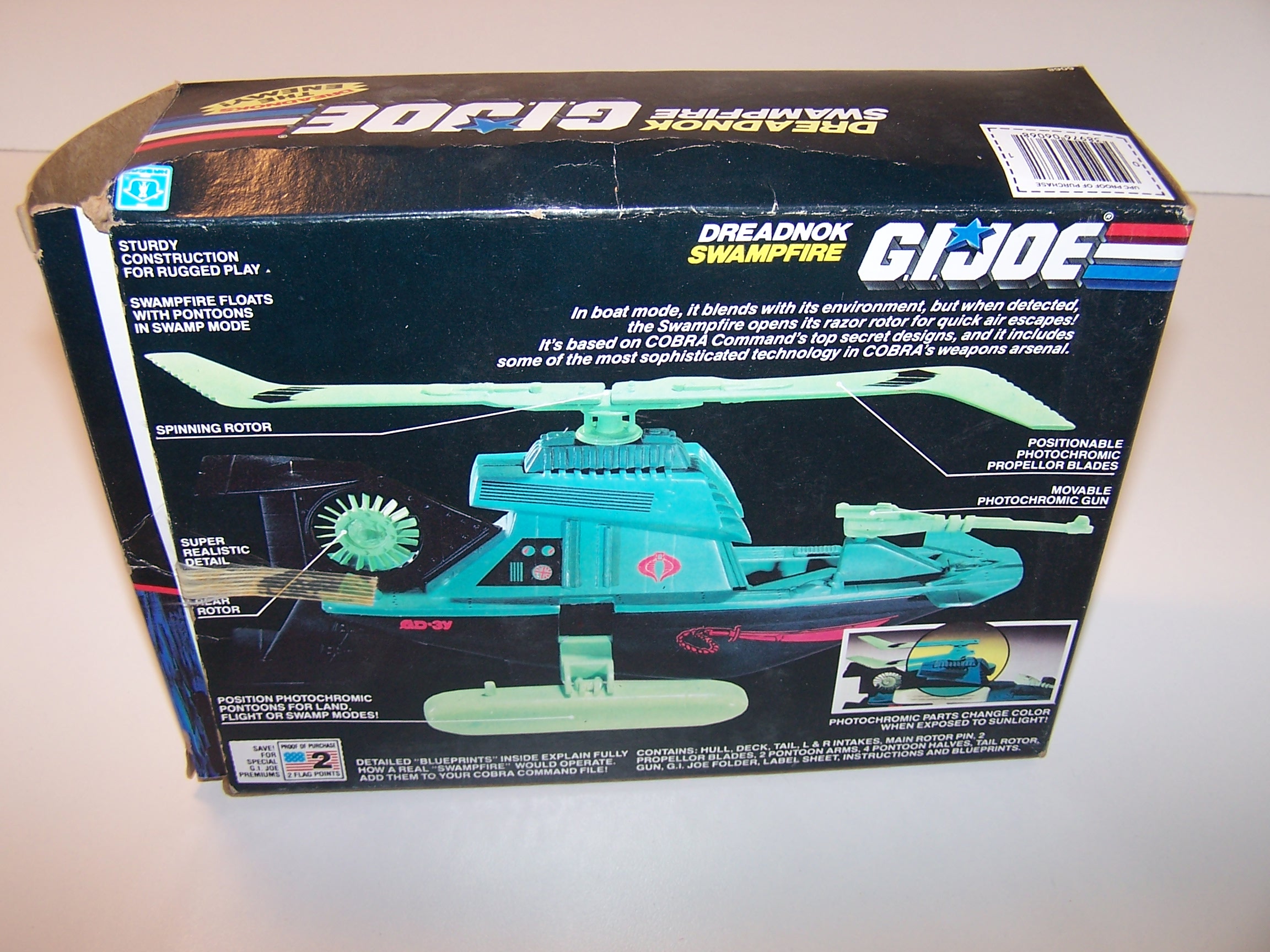 GI Joe Swampfire Dreadnok w Box, Hasbro 1987