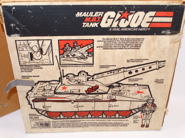 GI Joe Mauler M.B.T. Tank w Box, Hasbro 1985