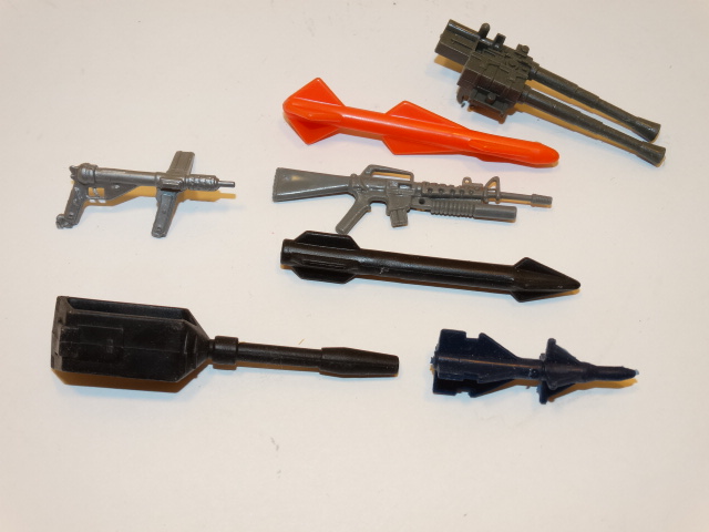 GI Joe Assorted Guns Missiles 1980s