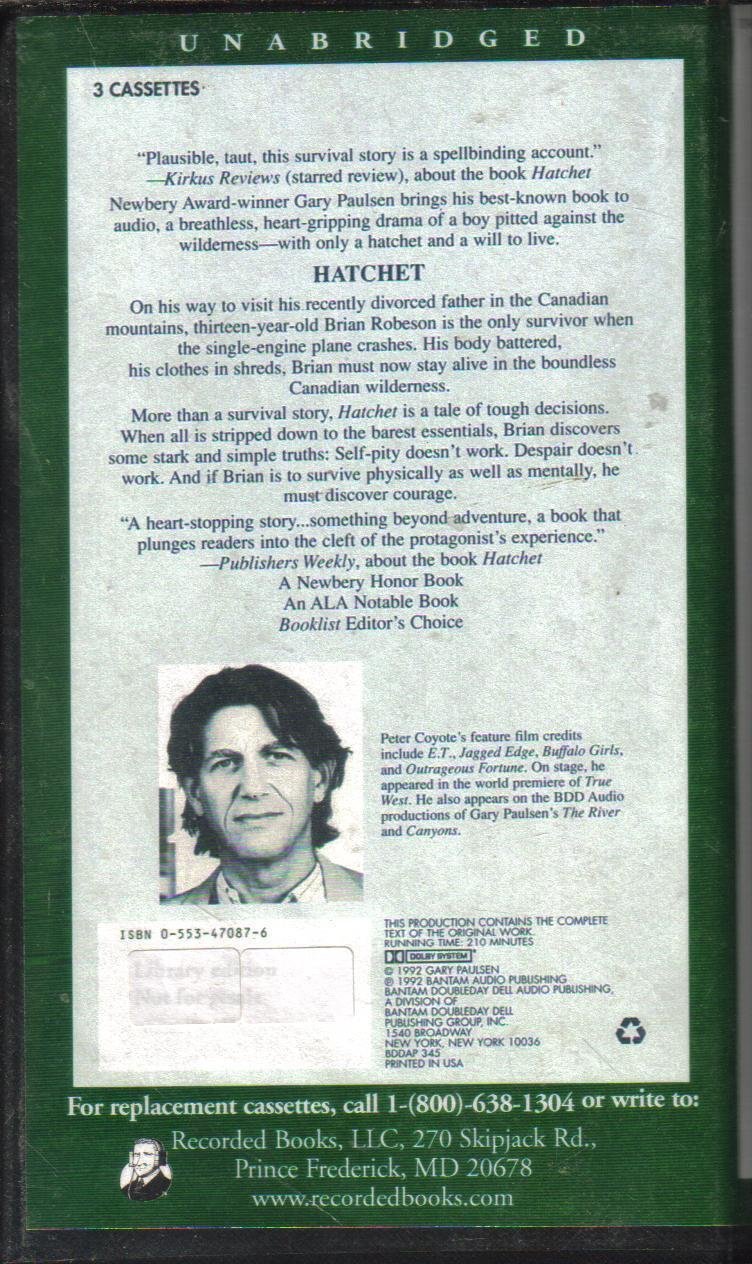 Canadian Wilderness Map Hatchet