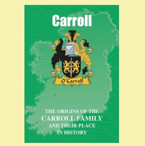 Carroll Coat Of Arms History Irish Family Name Origins Mini Book