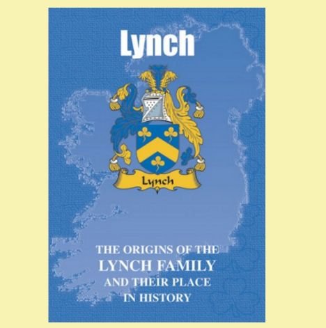 Lynch Coat Of Arms History Irish Family Name Origins Mini Book