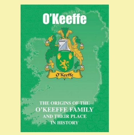O'Keeffe Coat Of Arms History Irish Family Name Origins Mini Book