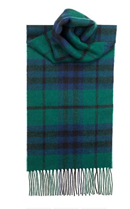 Austin Modern Clan Tartan Lambswool Unisex Fringed Scarf