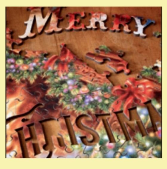 Round Red Robin Bird Themed Maxi Wooden Jigsaw Puzzle 250 Pieces