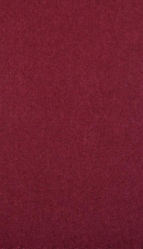 Burgundy Wine Solid Lambswool Fringed Scarf