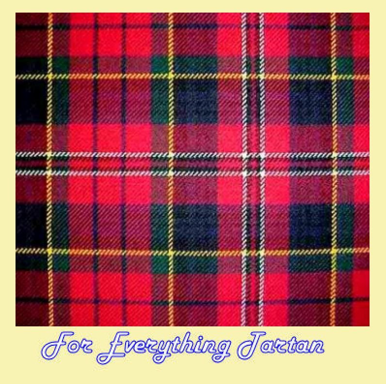 MacPherson Red Modern Tartan Polycotton Plaid Fabric Swatch