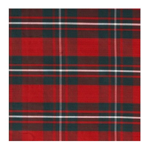 MacGregor Modern Tartan Dupion Silk Plaid Fabric x 1 metre