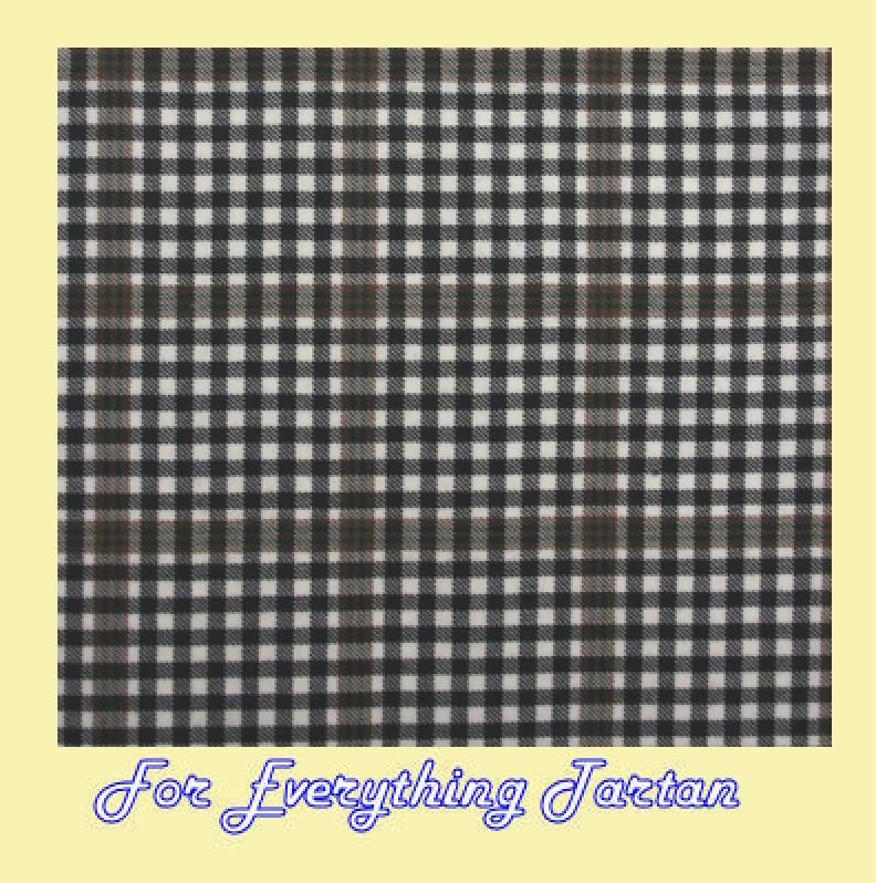 Burns Check Tartan Dupion Silk Plaid Fabric Swatch